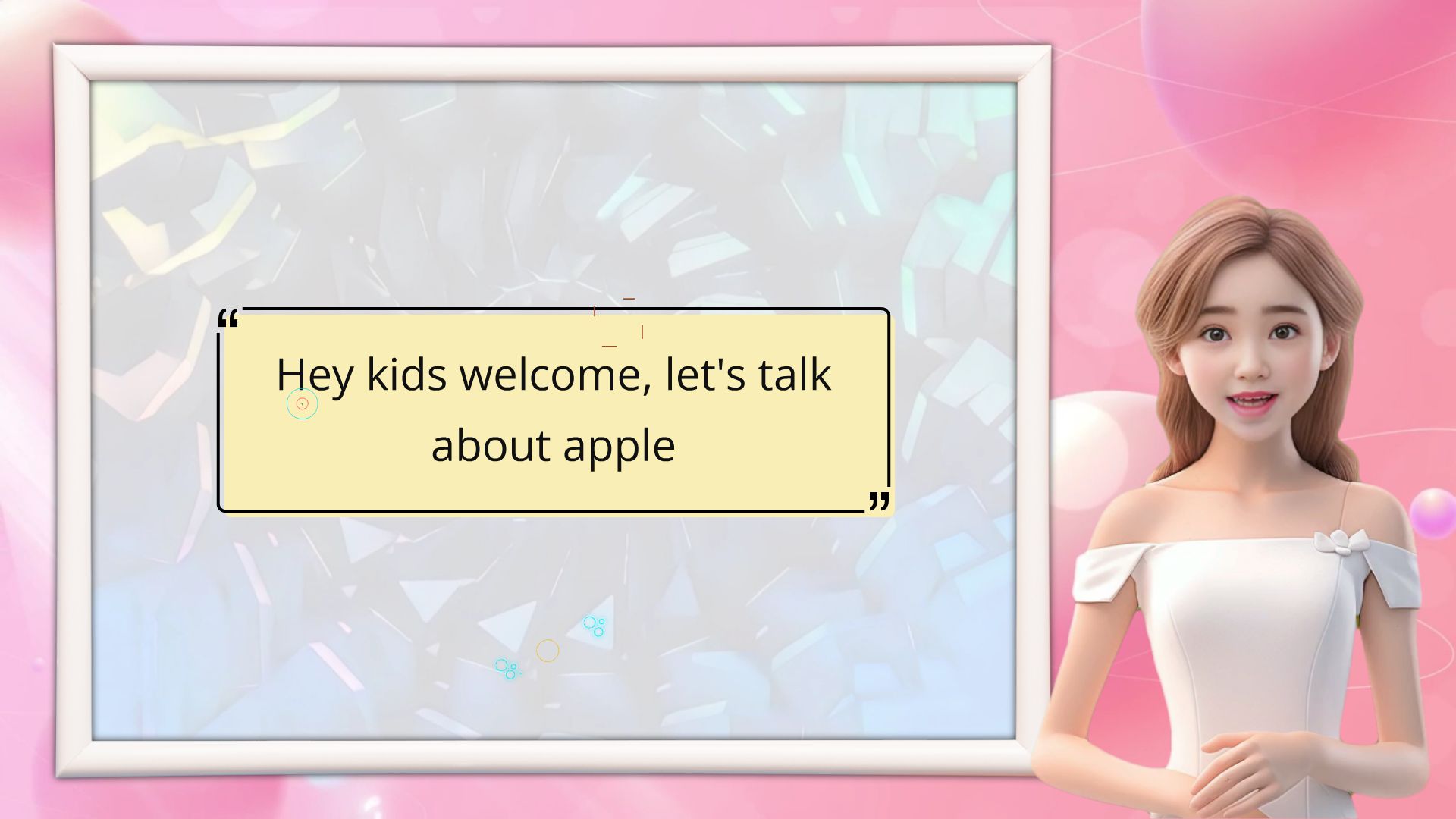 Hey kids welcome, let's talk about apple. - Animated Video By Mohammed ...