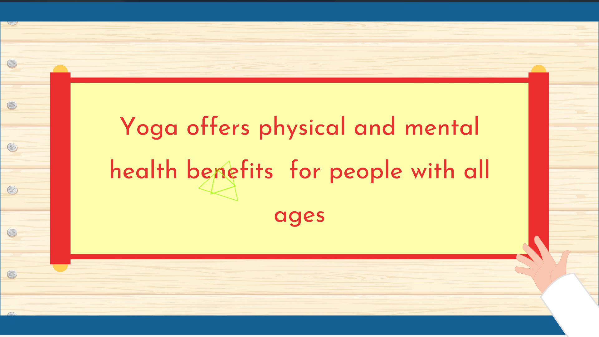 Yoga offers physical and mental health benefits for people with all ...