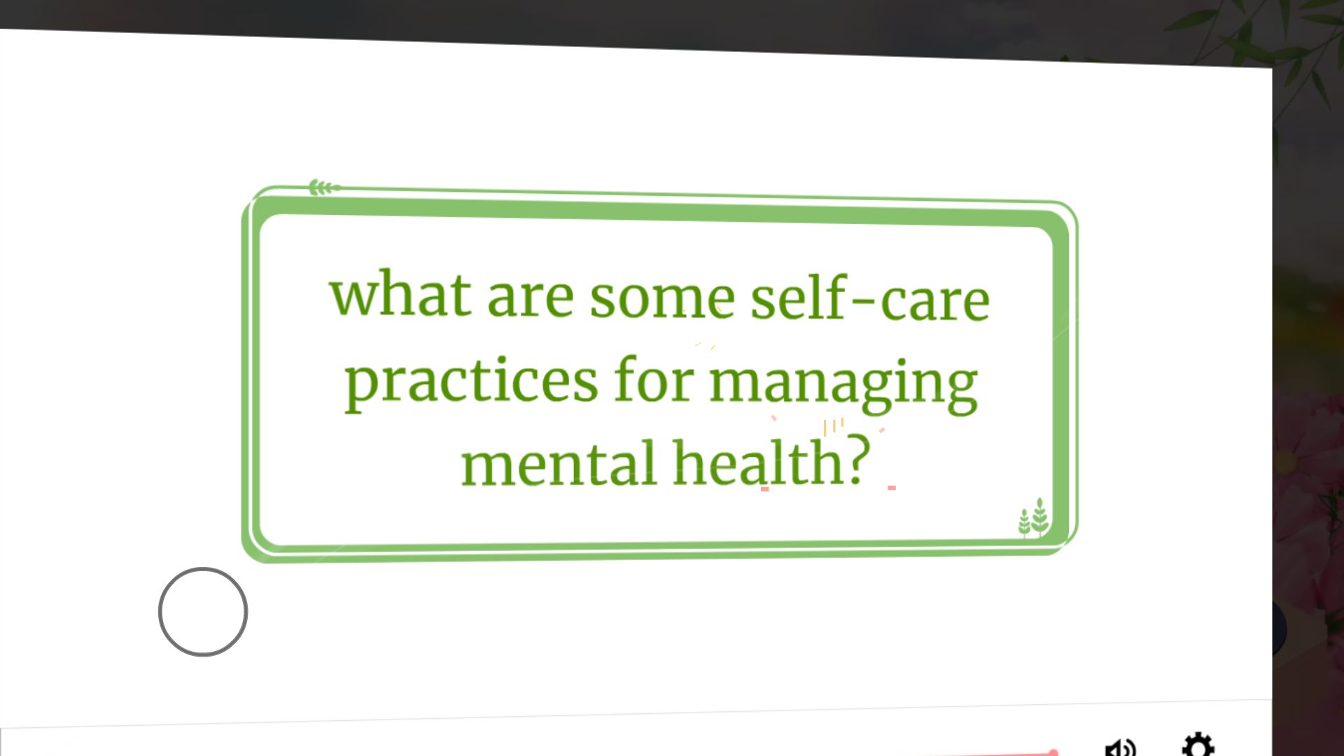 what are some self-care practices for managing mental health ...