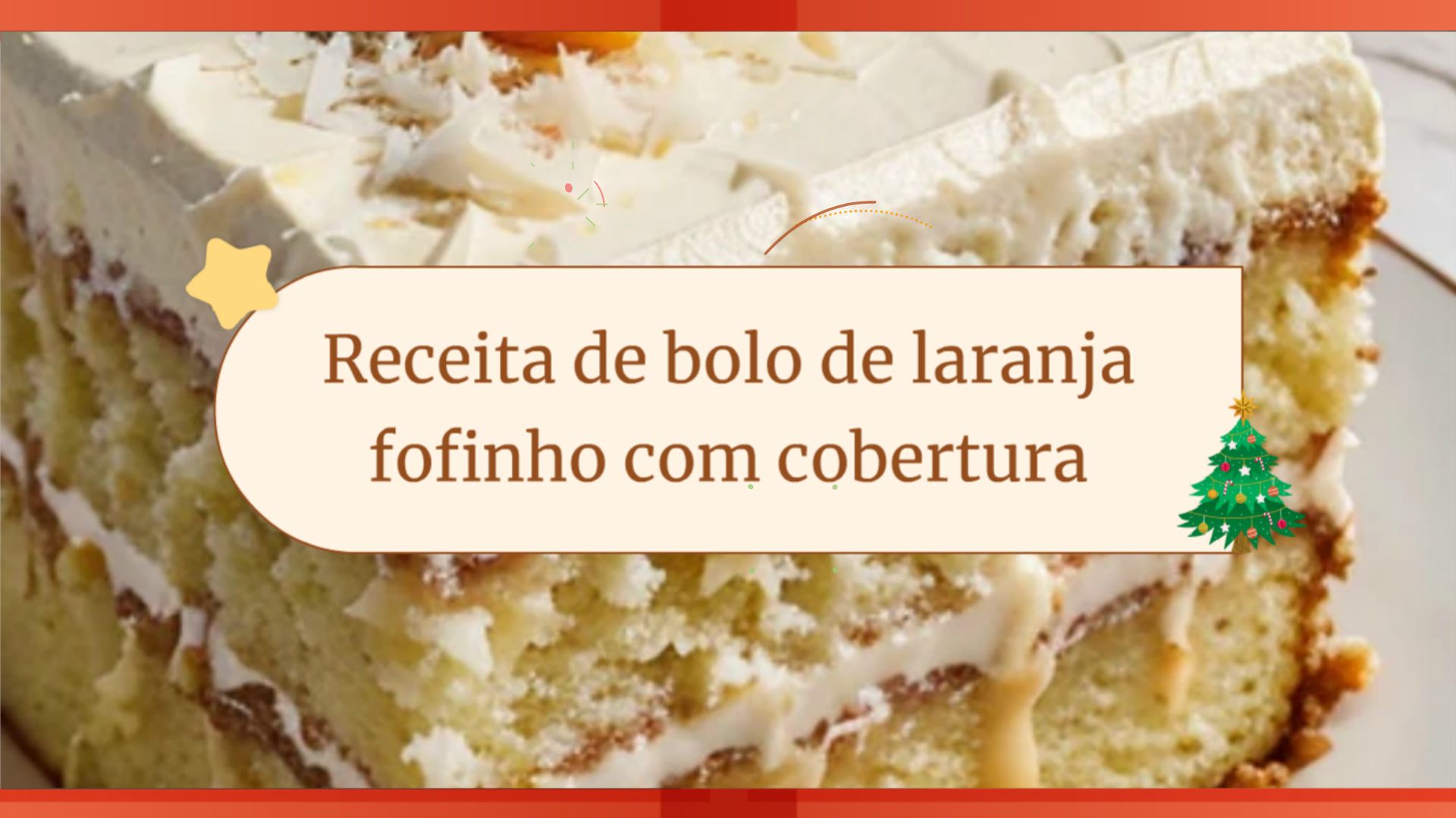 Receita de bolo de laranja fofinho com cobertura. - Animated Video By ...