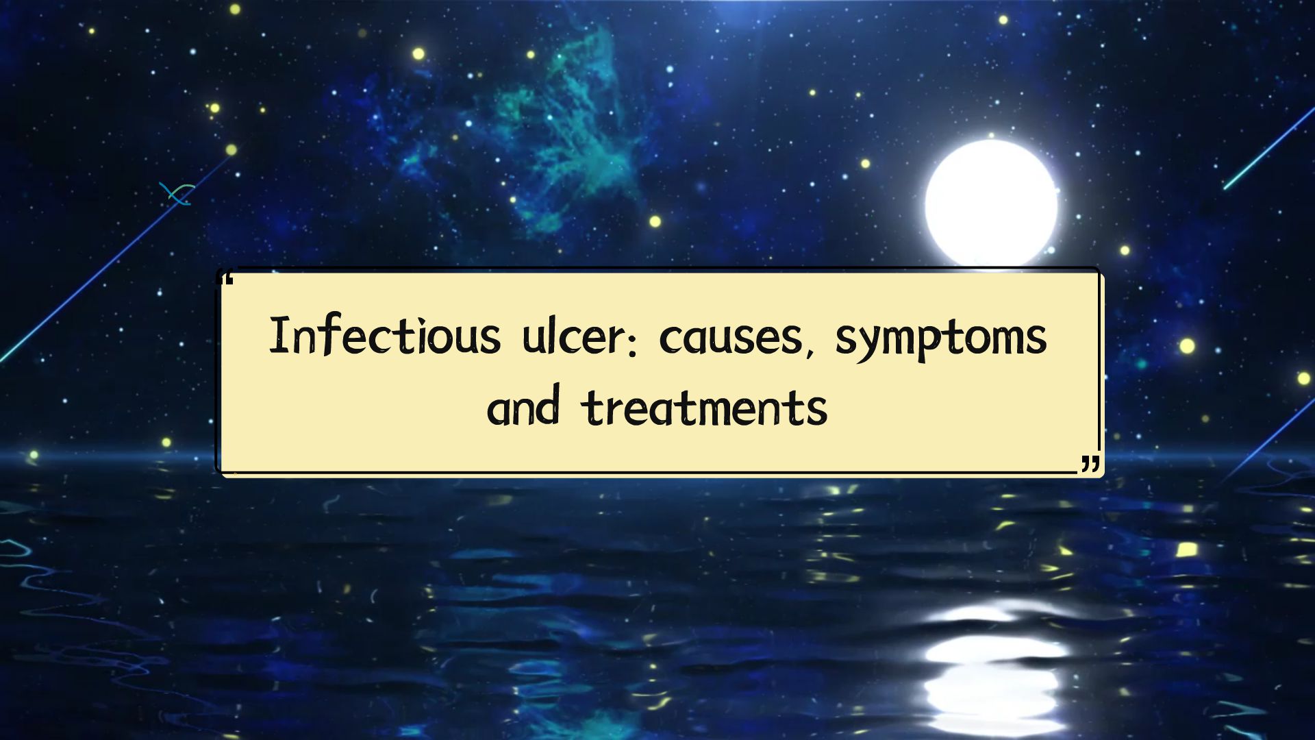 Infectious ulcer: causes, symptoms and treatments. - Talking Head Video ...