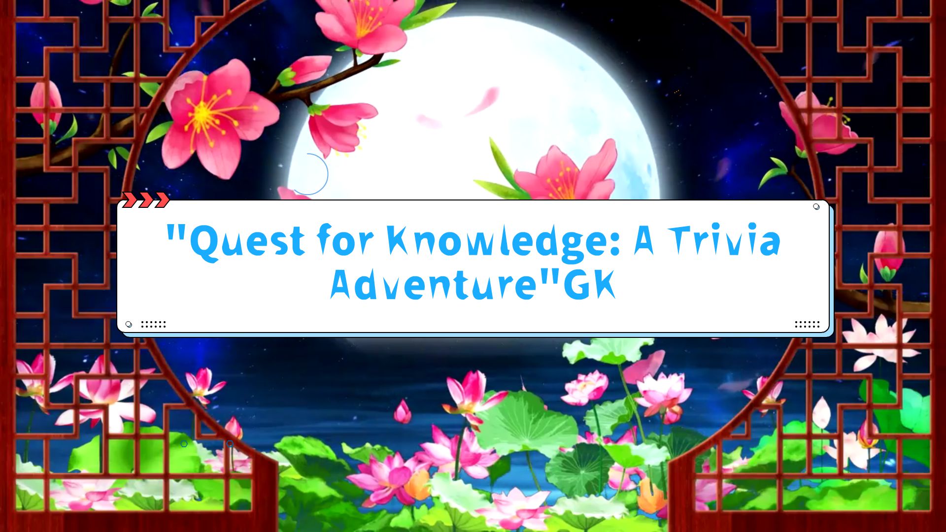 "Quest for Knowledge: A Trivia Adventure"GK. - Talking Head Video By hima - Mango Animate