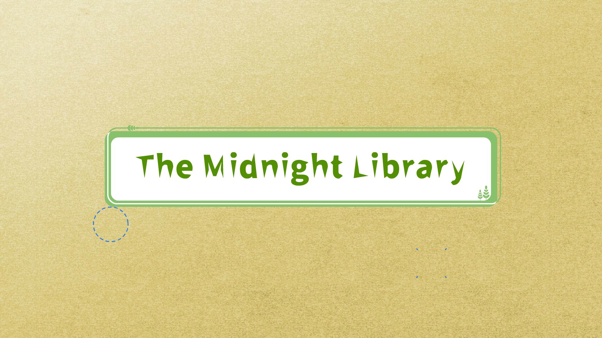 The Midnight Library. - Text Video By VR Studies - Mango Animate