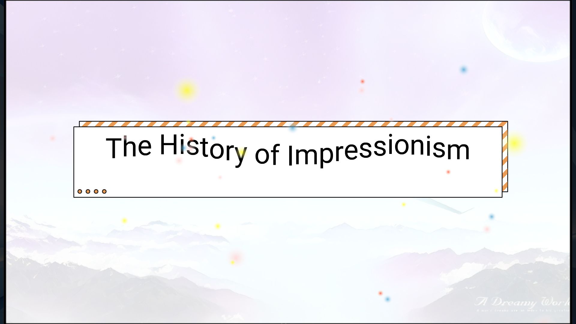 The History of Impressionism. - Animated Video By Animated_Maestro ...