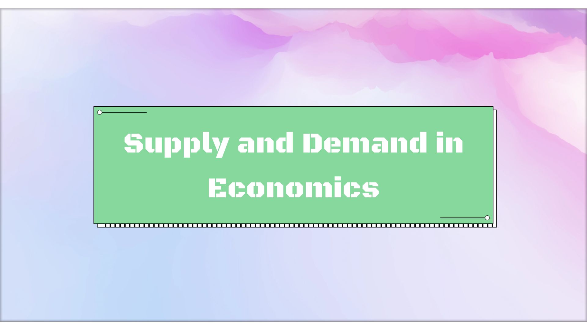 Supply and Demand in Economics. - Animated Video By Sketchy_Author ...