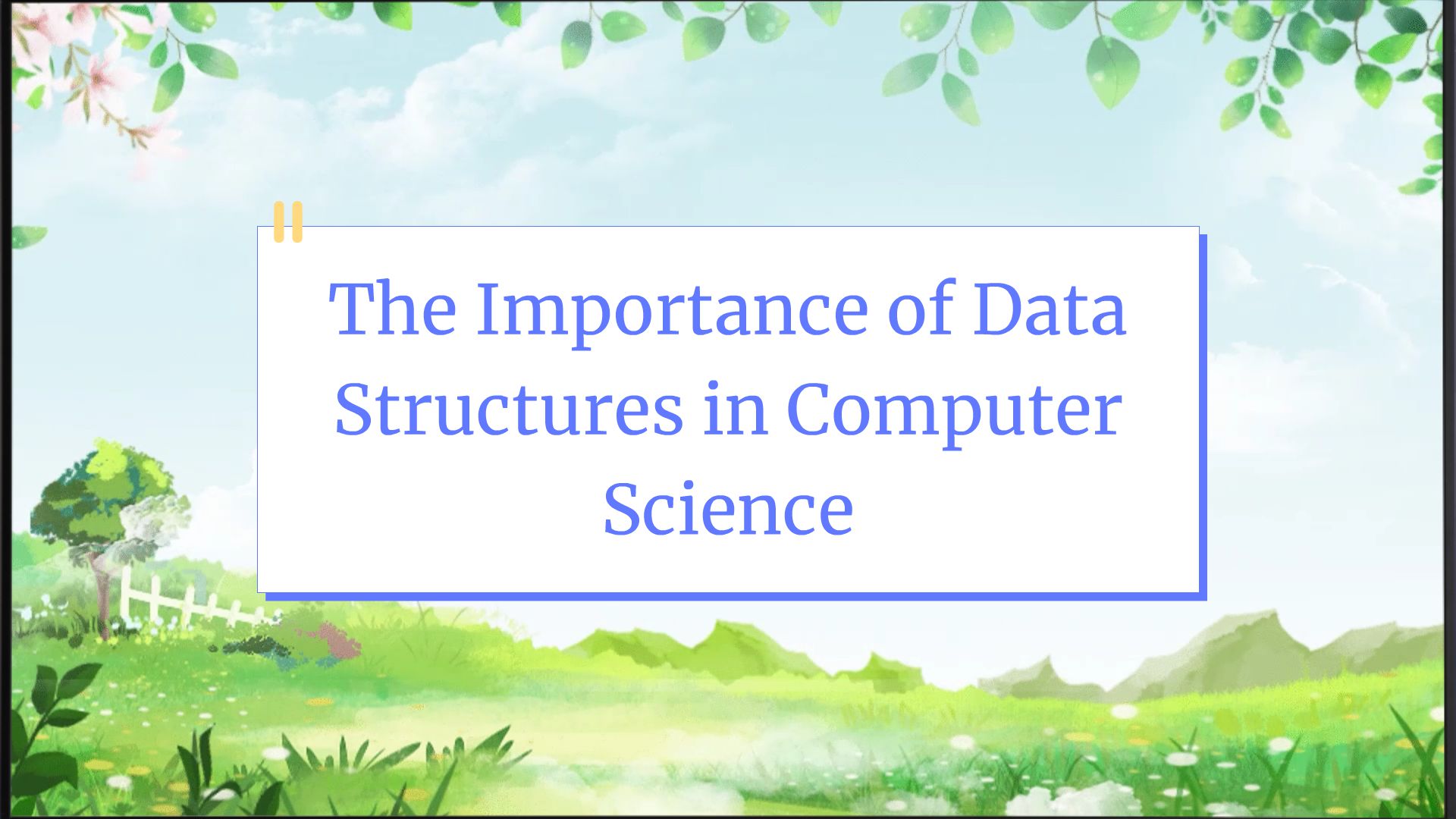 The Importance of Data Structures in Computer Science. - Animated Video ...