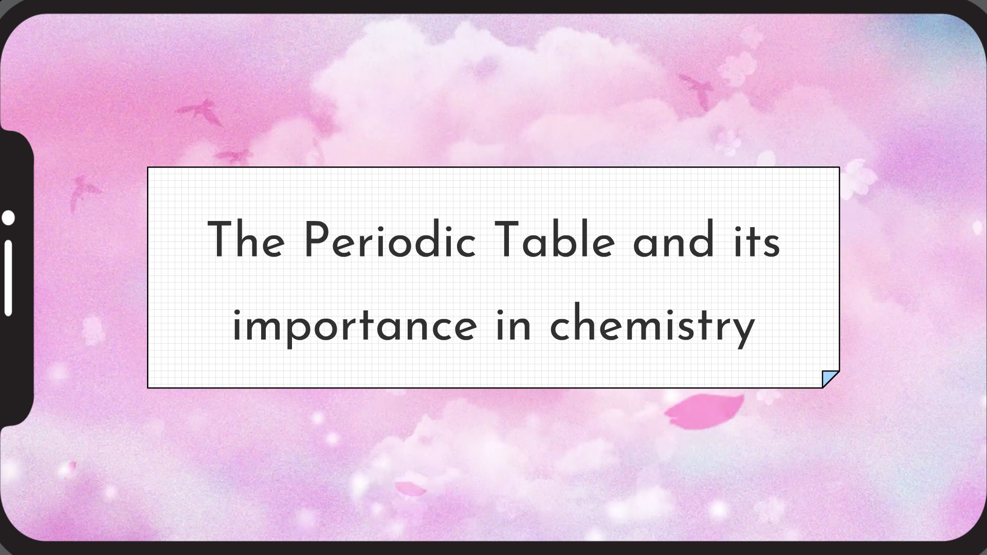 The Periodic Table and its importance in chemistry. - Animated Video By ...