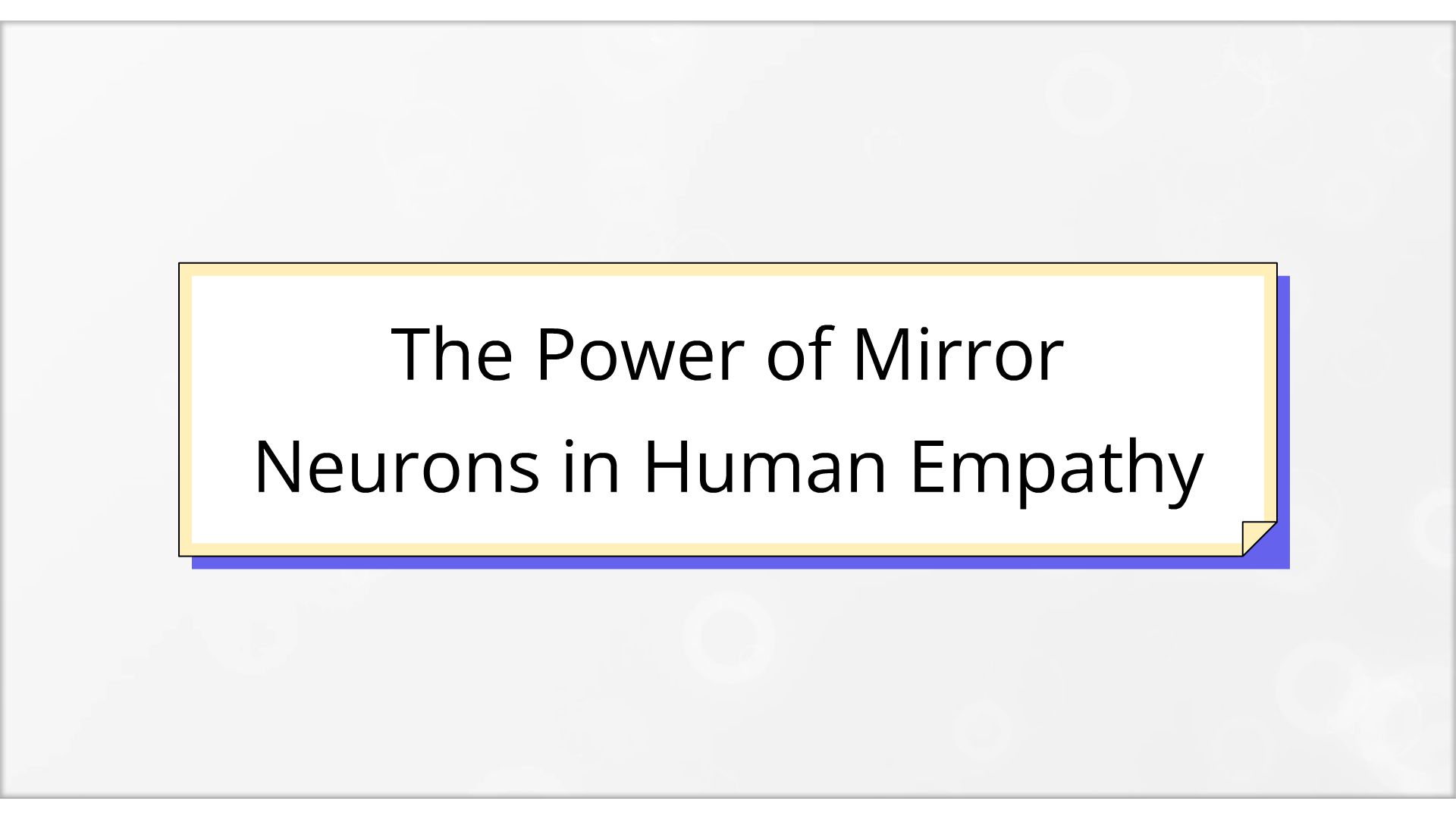 The Power of Mirror Neurons in Human Empathy. - Animated Video By ...