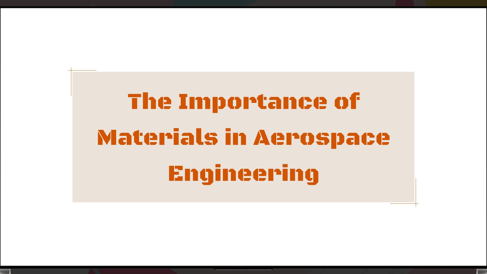 The Importance of Materials in Aerospace Engineering. - Animated Video ...