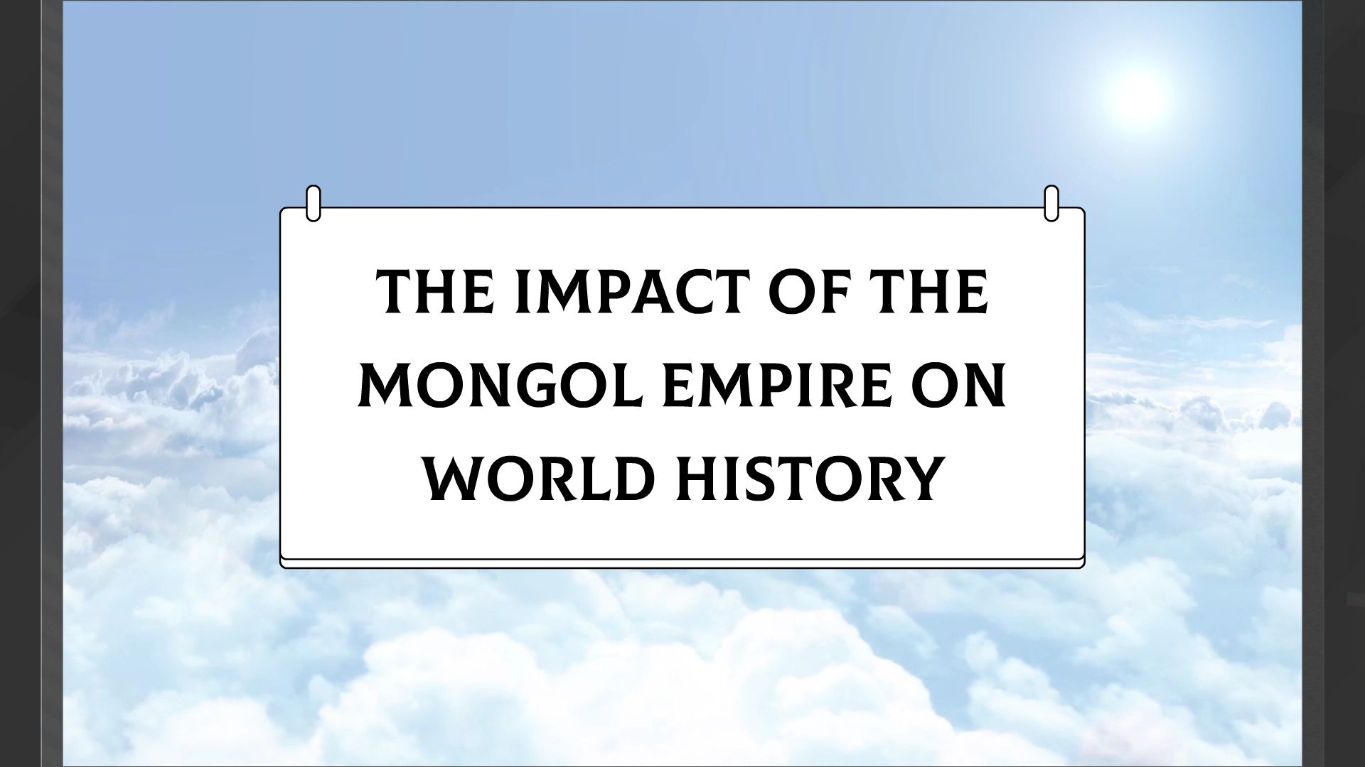 The Impact of the Mongol Empire on World History. - Animated Video By ...