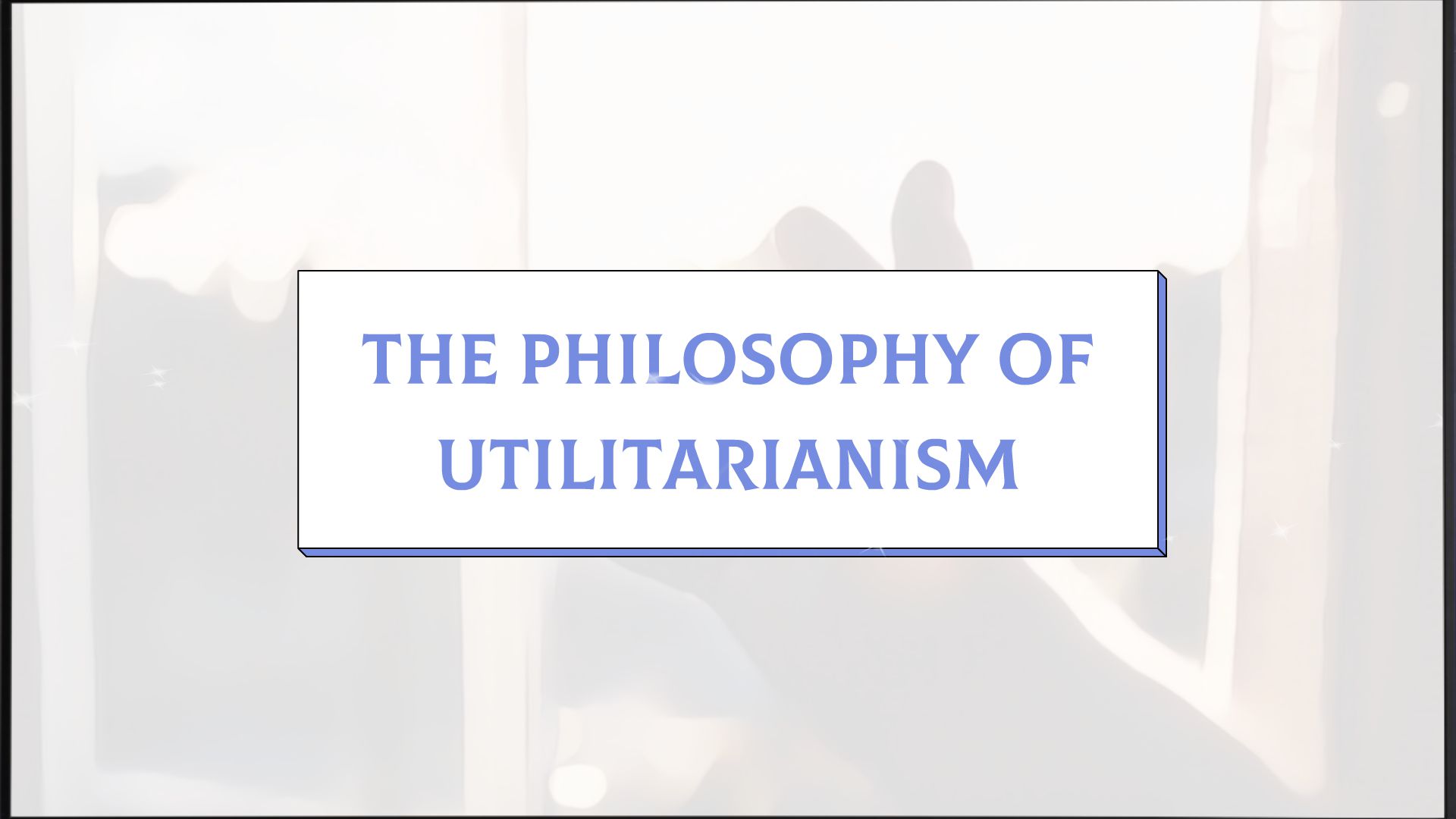 The Philosophy of Utilitarianism. - Animated Video By Cartoon ...