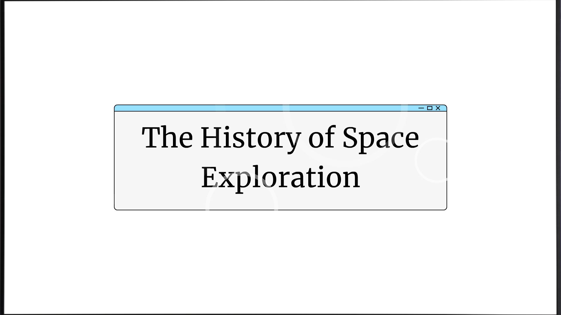 The History of Space Exploration. - Animated Video By Toon_Traveler ...