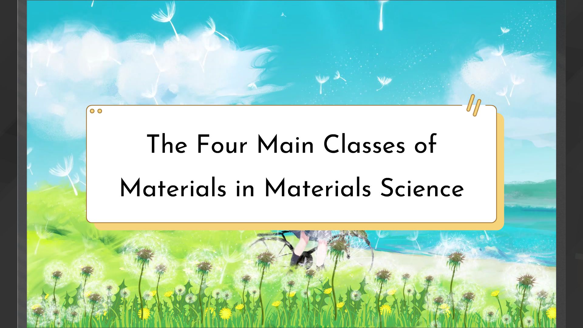 The Four Main Classes of Materials in Materials Science. - Animated ...
