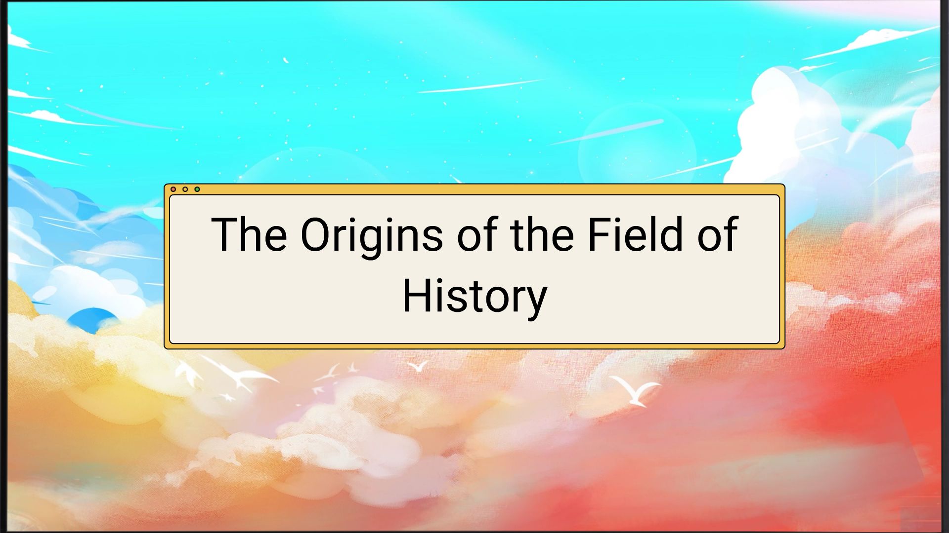 The Origins of the Field of History. - Animated Video By Sketchy ...