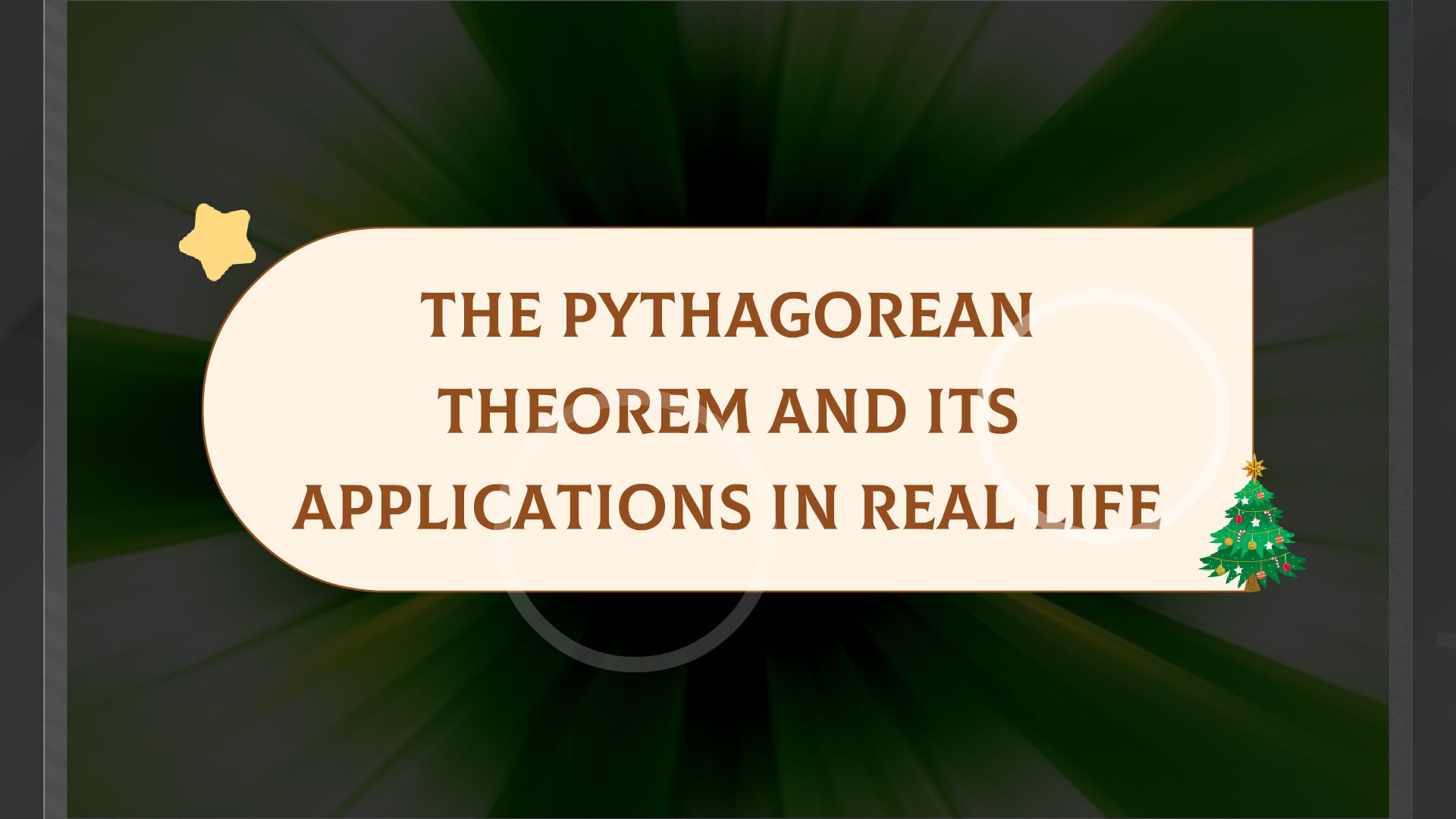 The Pythagorean Theorem and its applications in real life. - Animated ...