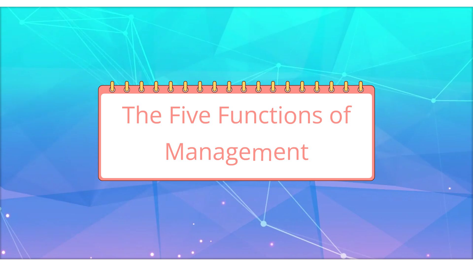 The Five Functions of Management. - Animated Video By Cartoon_Lover ...