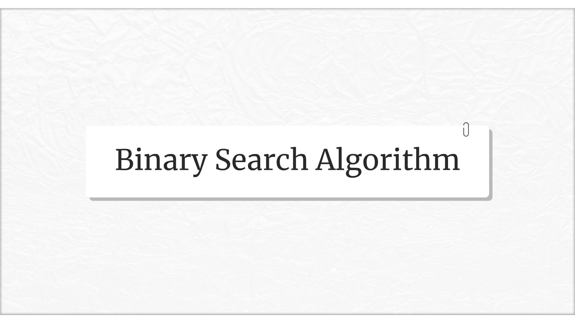 Binary Search Algorithm Animated Video By Cartoonexplorer Mango