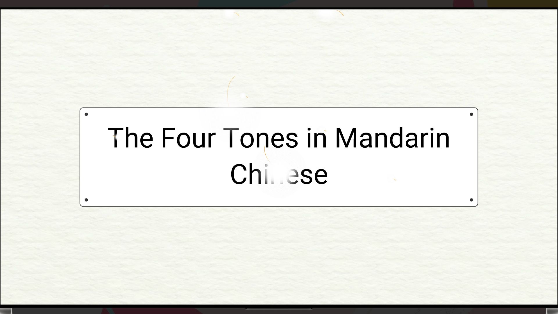 The Four Tones in Mandarin Chinese. - Animated Video By Animated_Mind ...