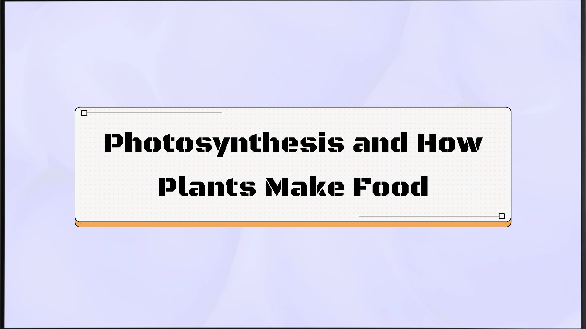 Photosynthesis and How Plants Make Food. - Animated Video By Toon ...