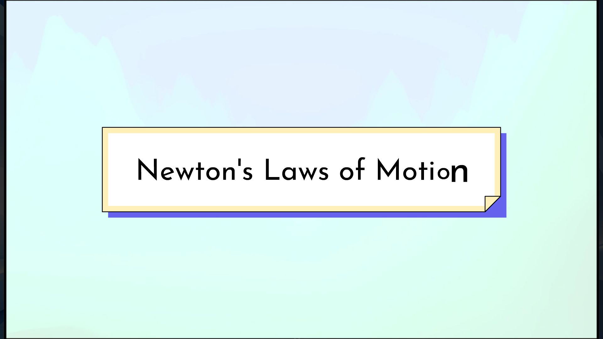 Newton's Laws of Motion. - Animated Video By Sketchy_Wordsmith - Mango ...