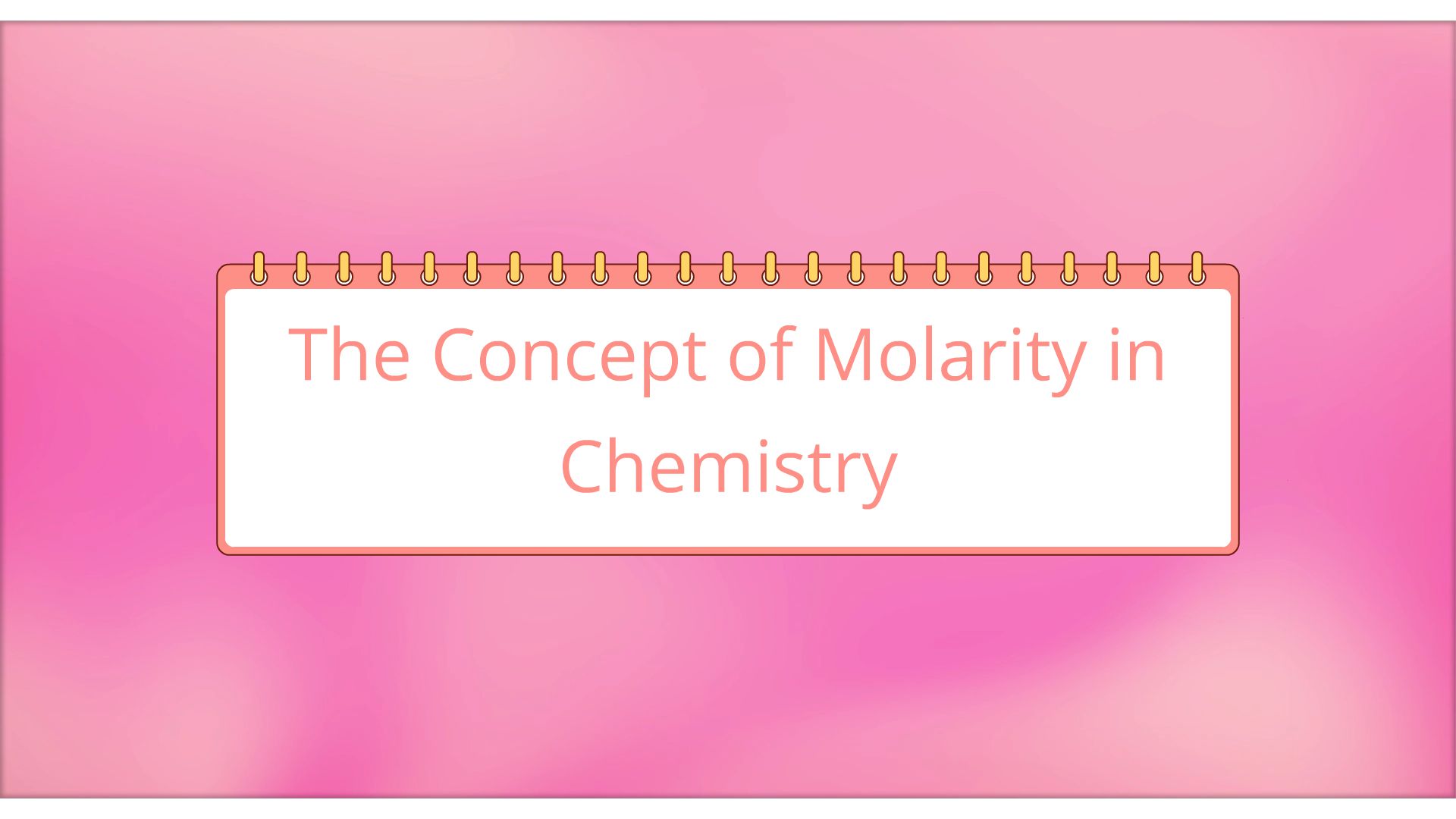 Volume Formula Chemistry