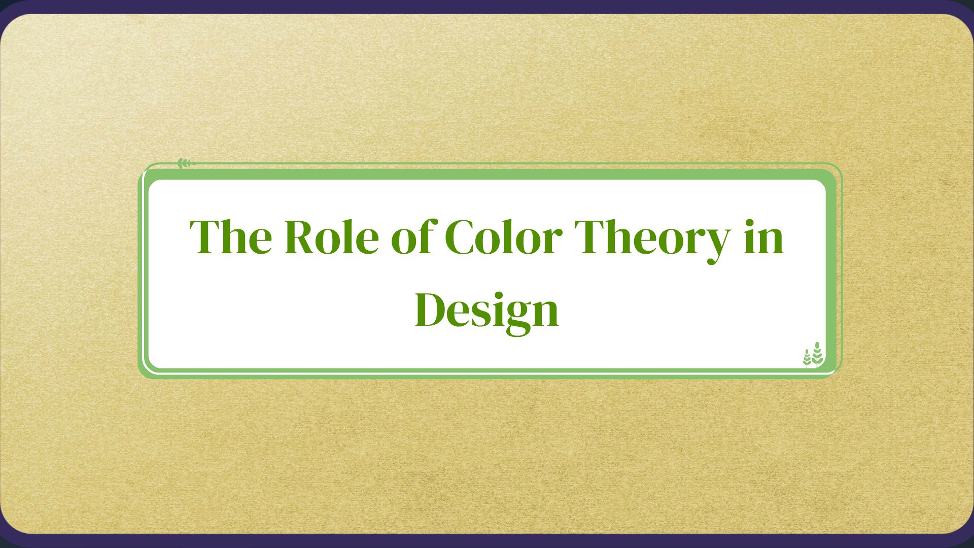 The Role of Color Theory in Design. - Animated Video By Toon_Scout ...