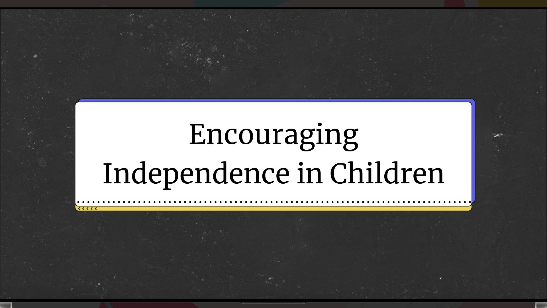 Encouraging Independence in Children. - Animated Video By Toon_Hunter ...