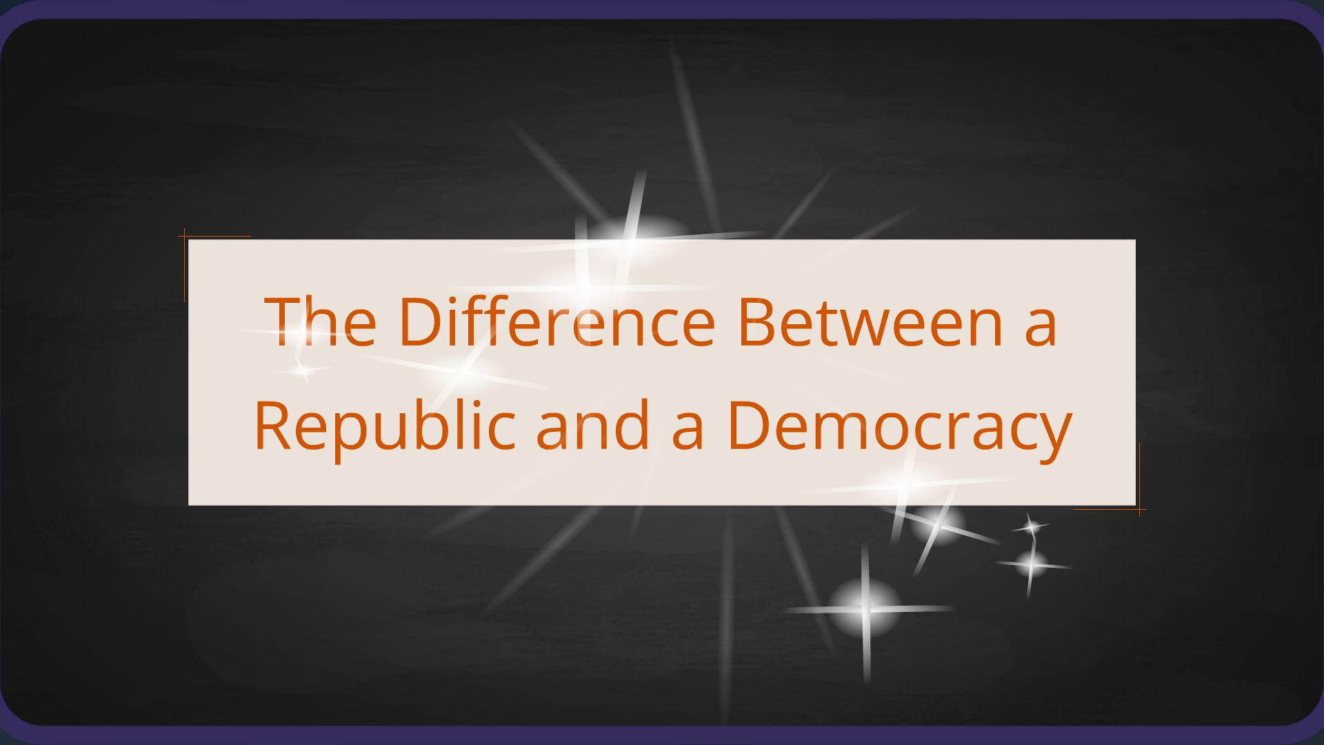 The Difference Between a Republic and a Democracy. - Animated Video By ...