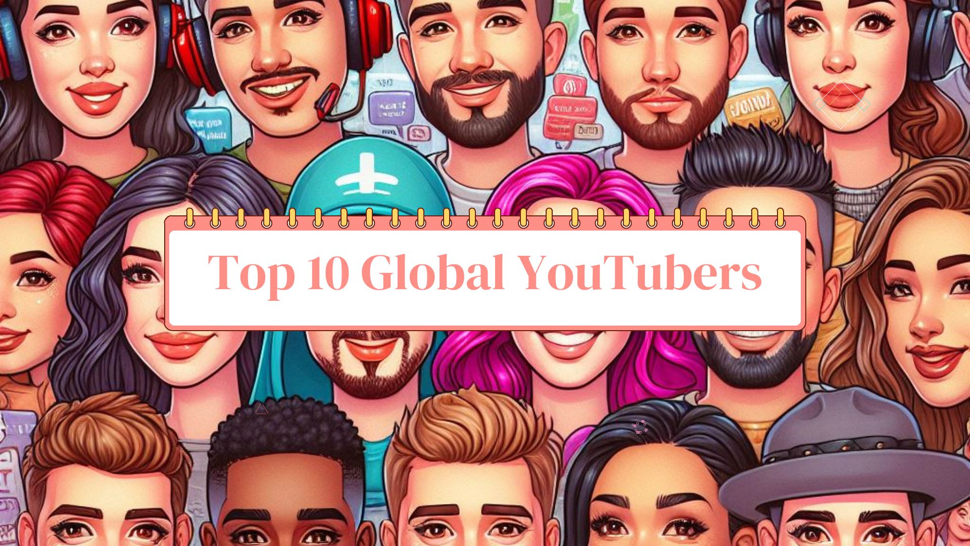 Top 10 Global YouTubers. - Text Video By xaleg80393 - Mango Animate