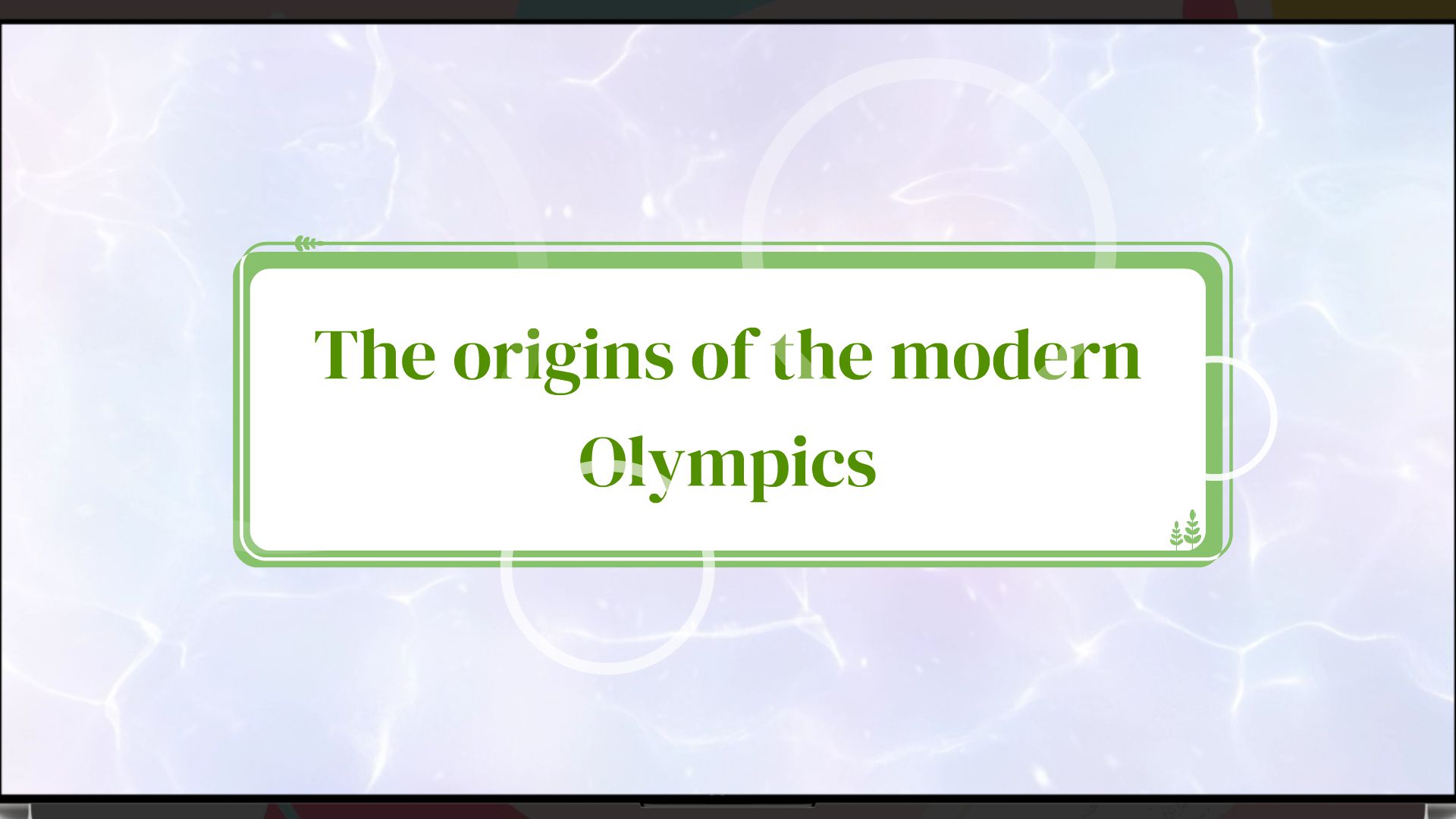 The origins of the modern Olympics. - Animated Video By Animation_Maven ...