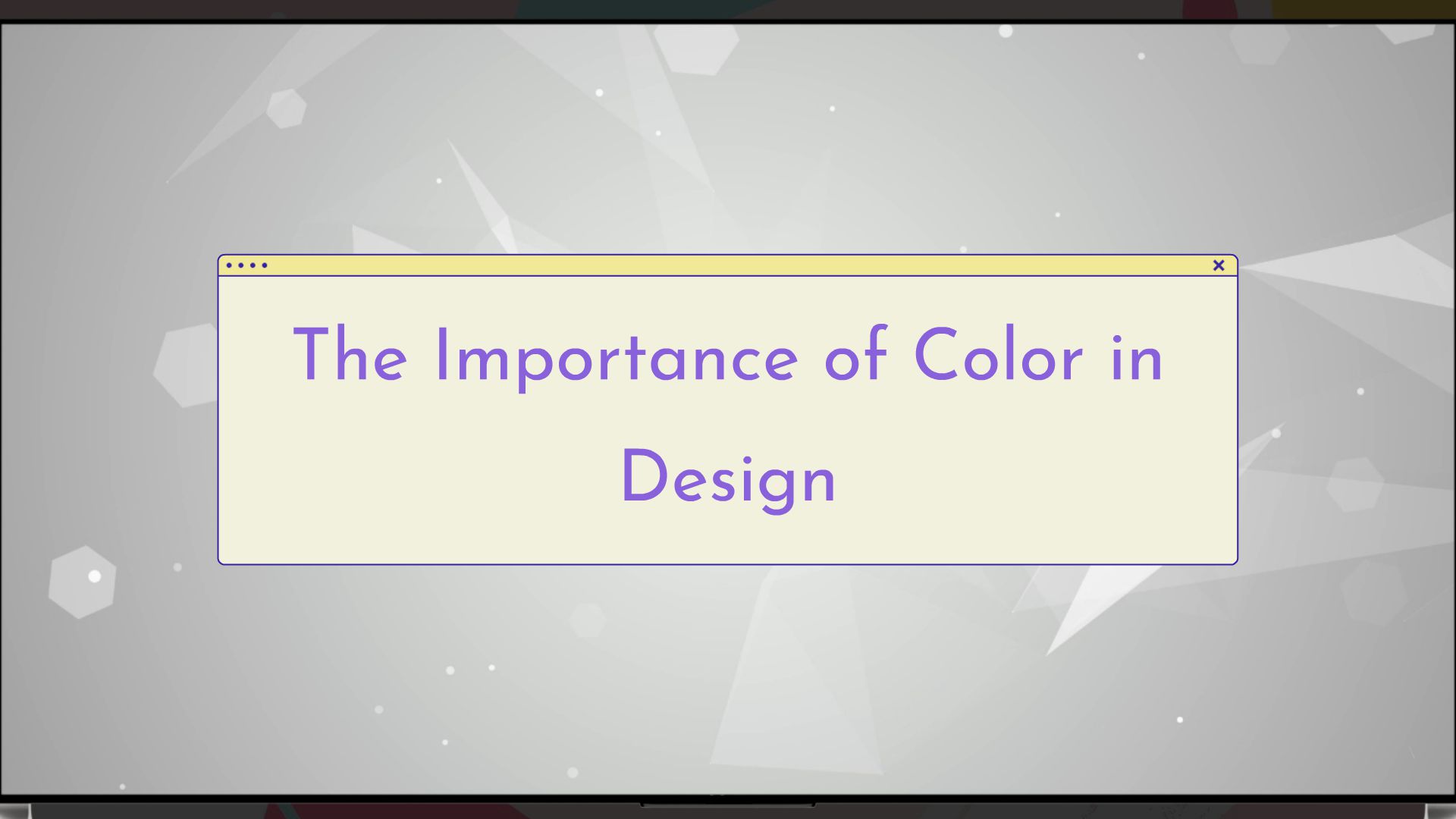 The Importance of Color in Design. - Animated Video By Anime_Critic ...
