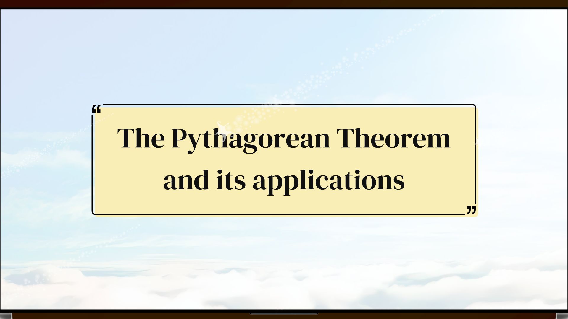 The Pythagorean Theorem and its applications. - Animated Video By Anime ...