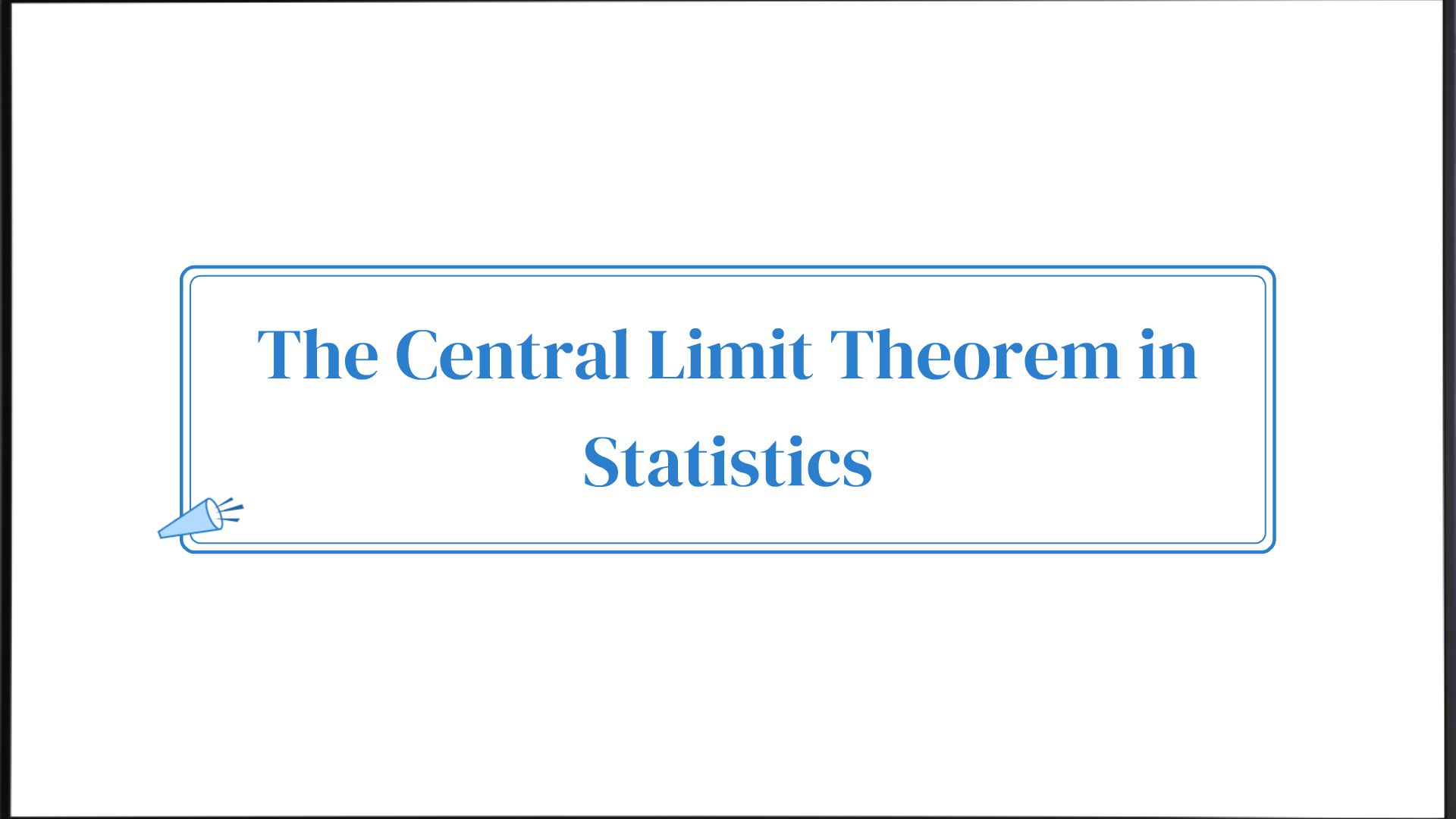 The Sampling Distribution Of The Sample Mean