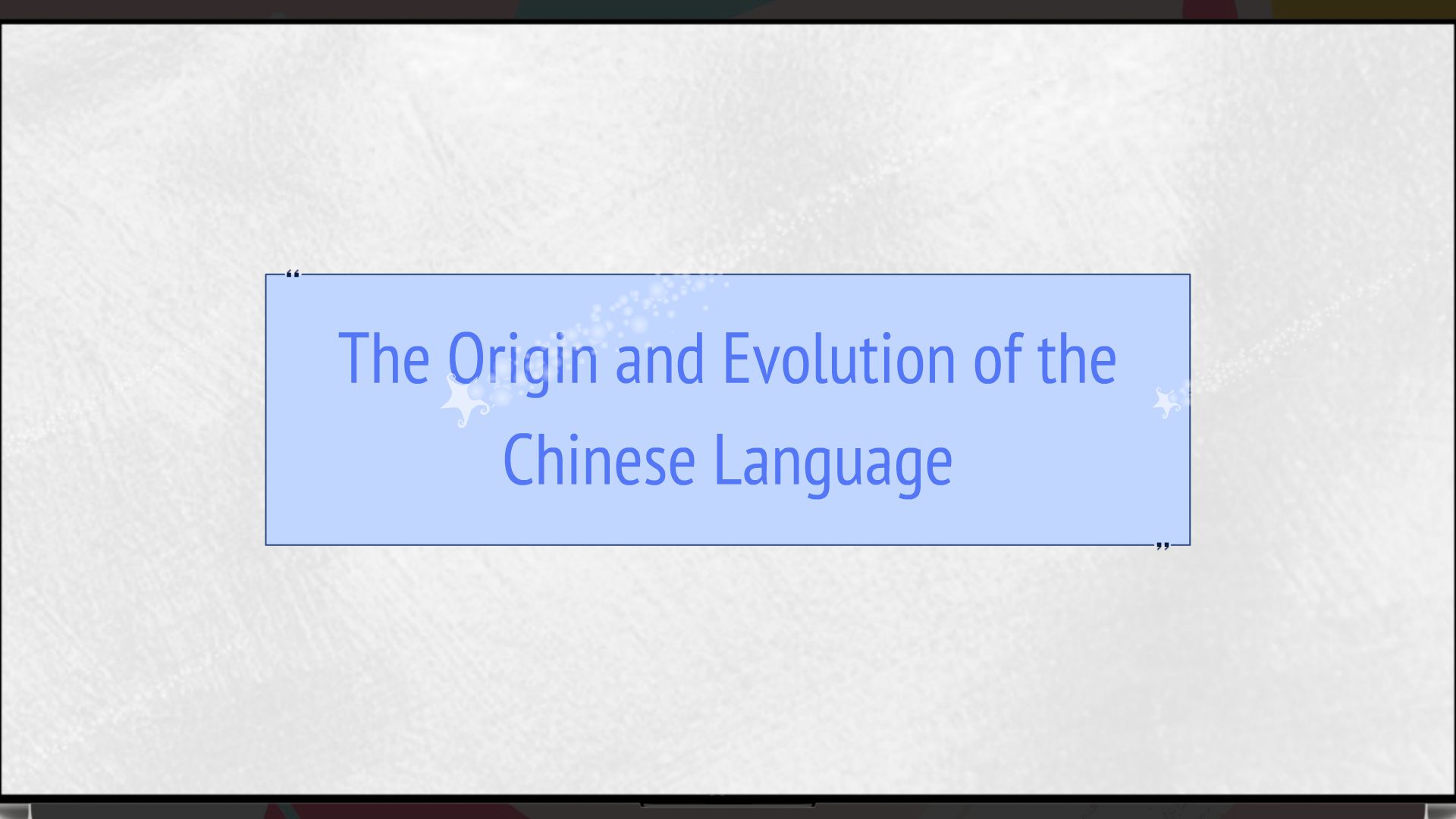 The Origin and Evolution of the Chinese Language. - Animated Video By ...