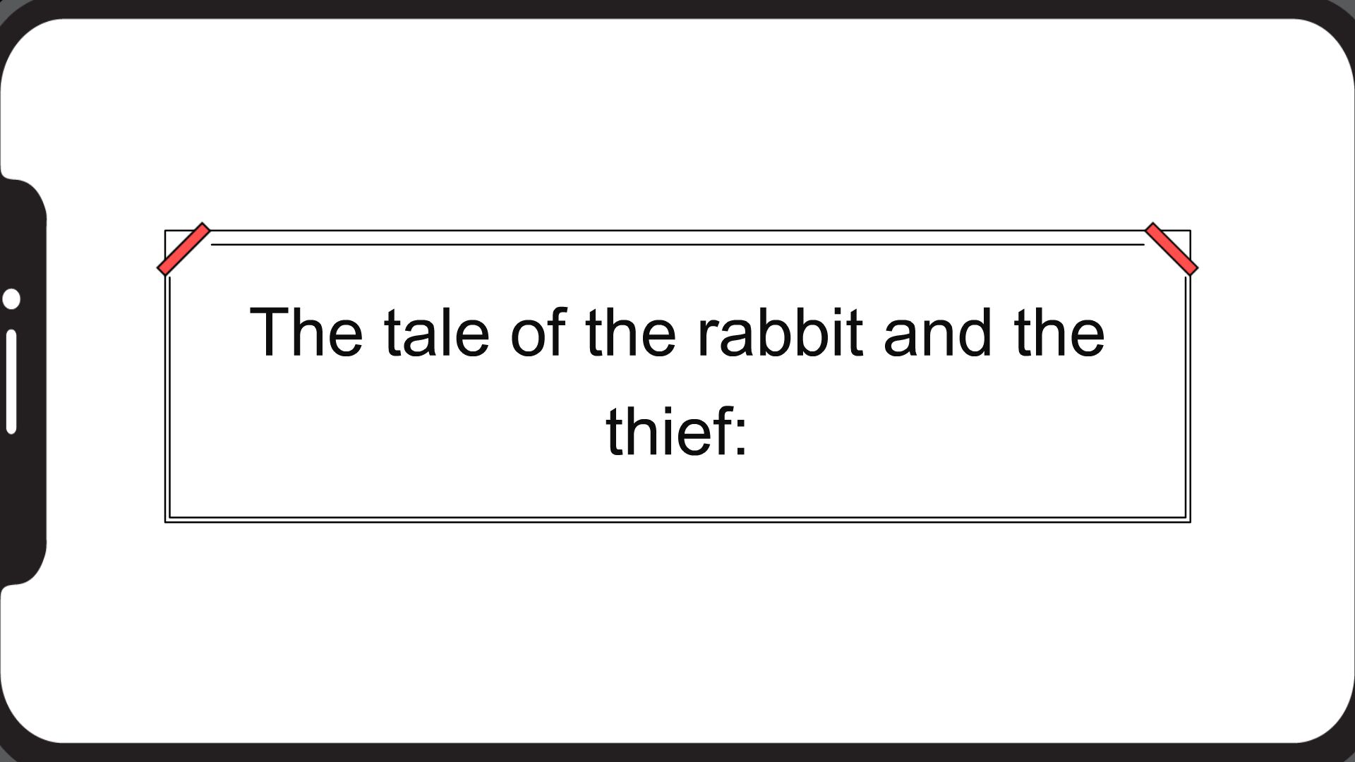 The tale of the rabbit and the thief:. - Animated Video By yalep15045 ...
