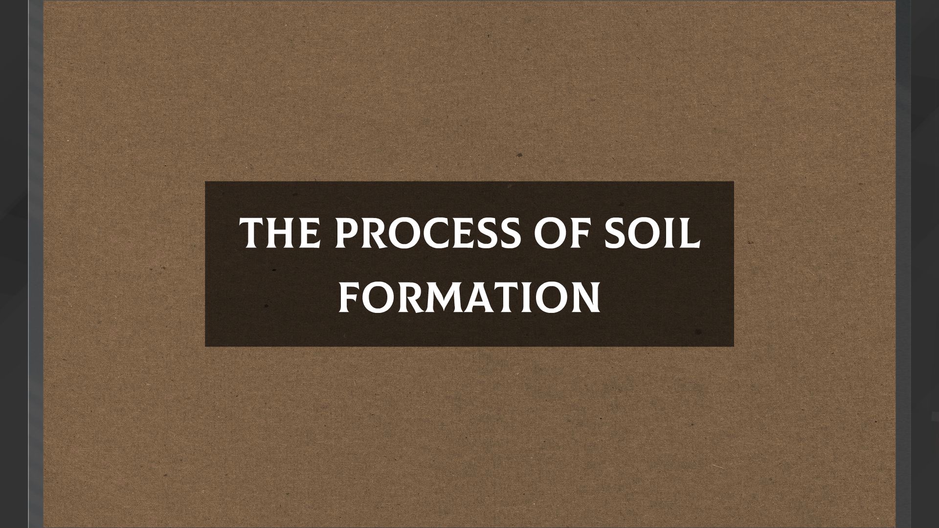 The Process of Soil Formation. - Animated Video By Animation_Maestro ...