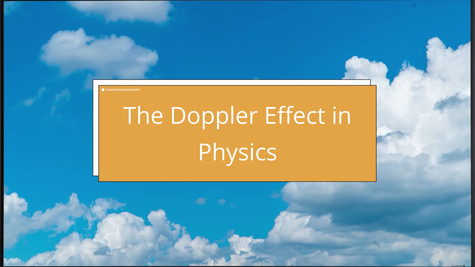 The Doppler Effect in Physics. - Animated Video By Sketchy_Scribe ...