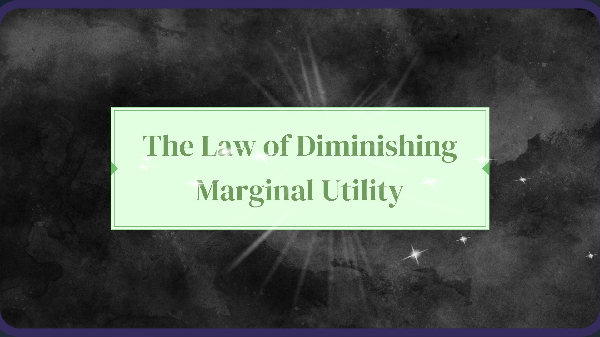 The Law of Diminishing Marginal Utility. - Animated Video By Sketchy ...