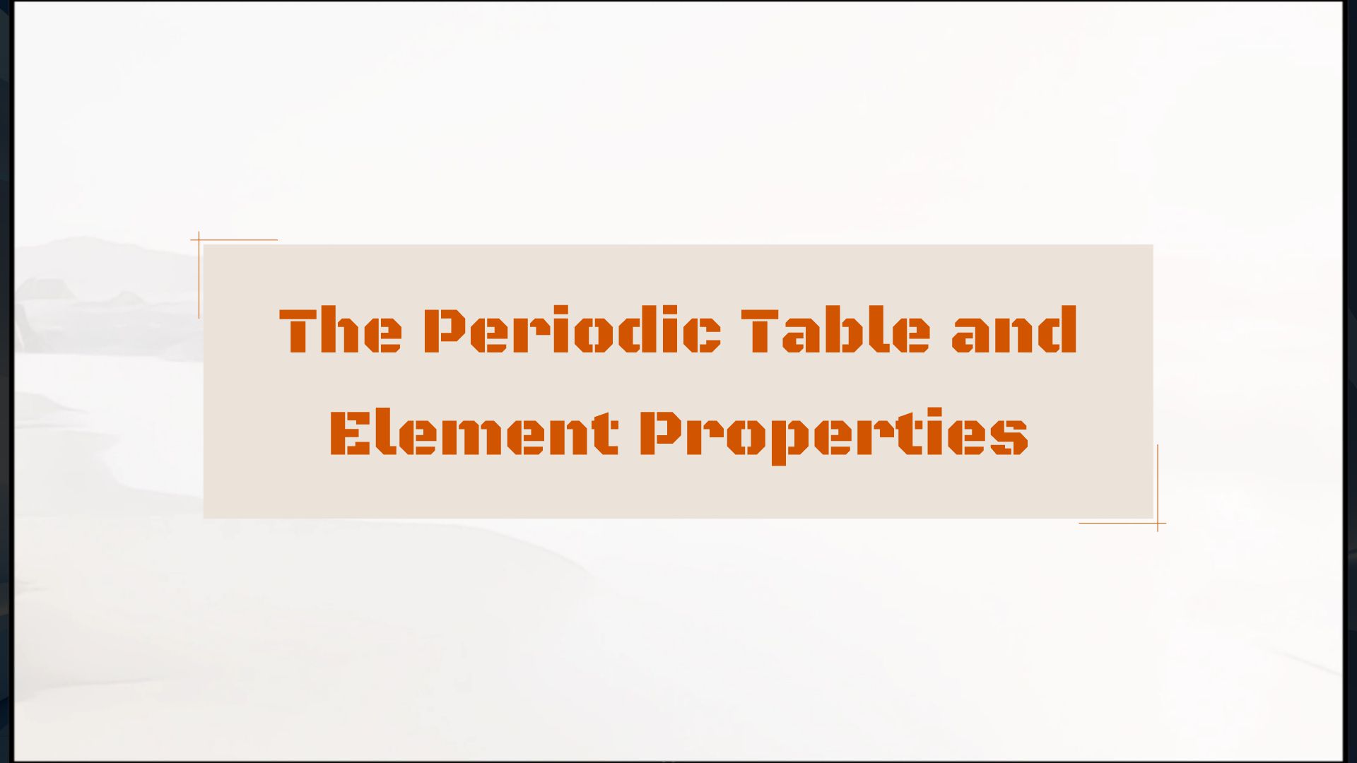 The Periodic Table and Element Properties. - Animated Video By Animated ...