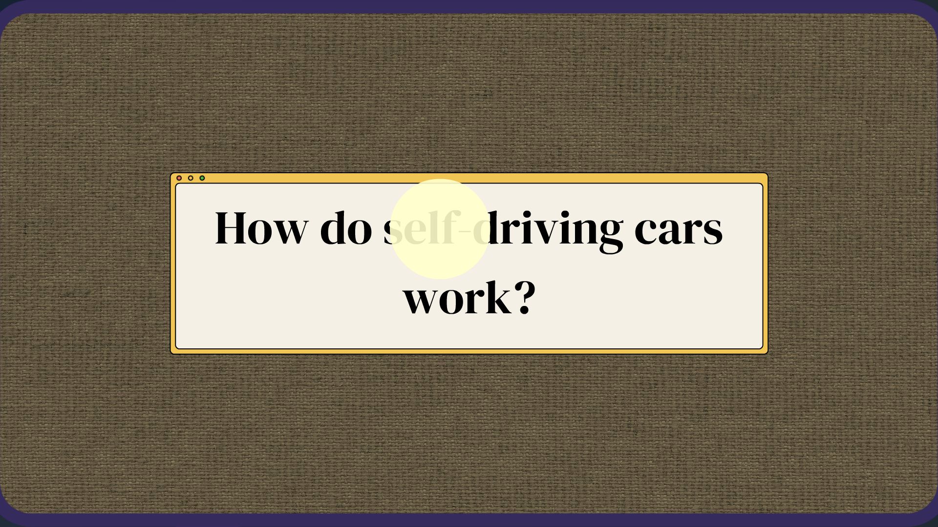 How do self-driving cars work. - Animated Video By Digi_Genius - Mango ...