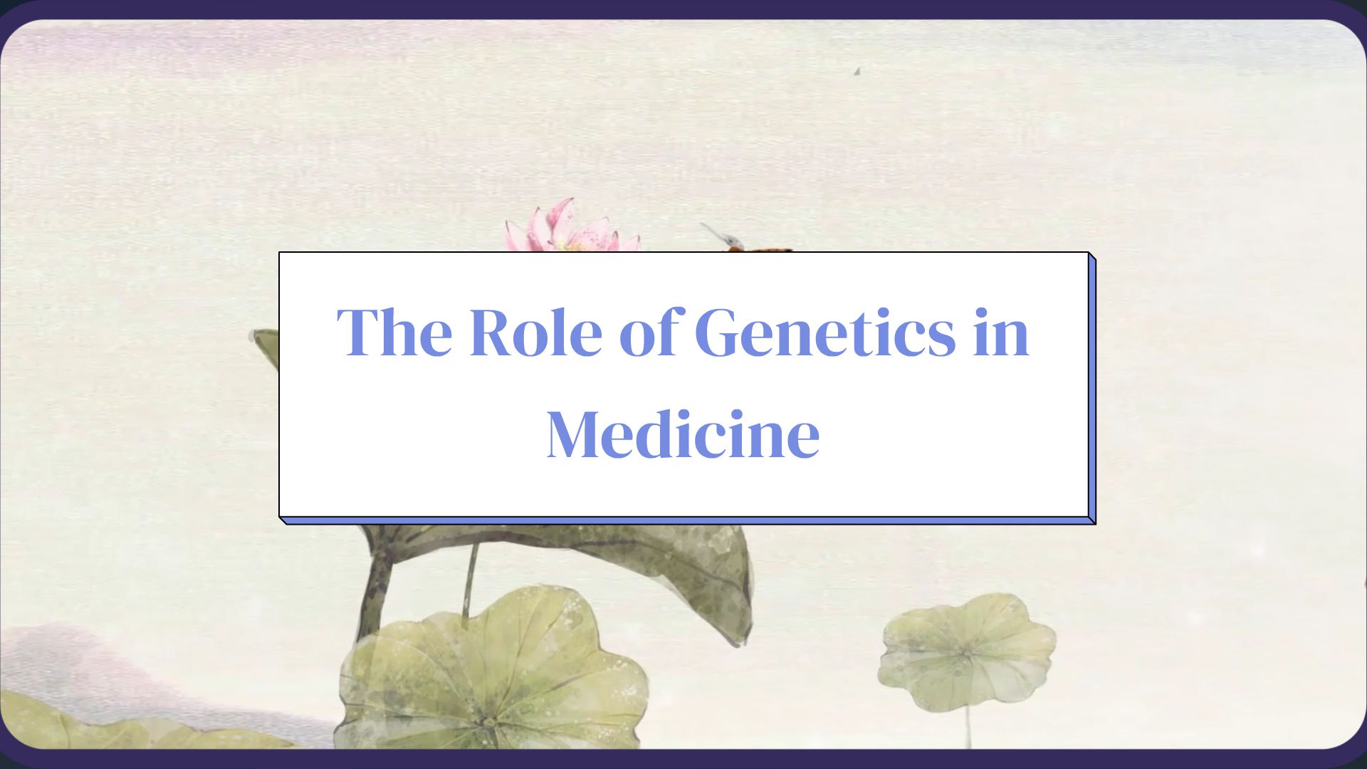 The Role of Genetics in Medicine. - Animated Video By Anime_Expert ...