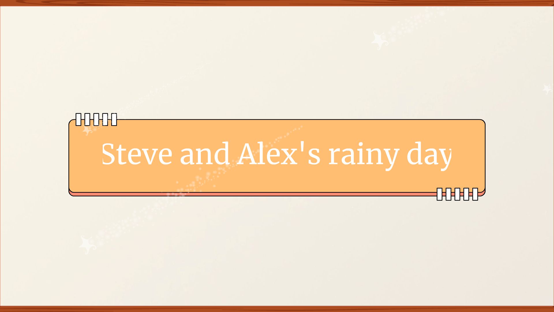Steve and Alex's rainy day. - Animated Video By Retreat Central - Mango Animate