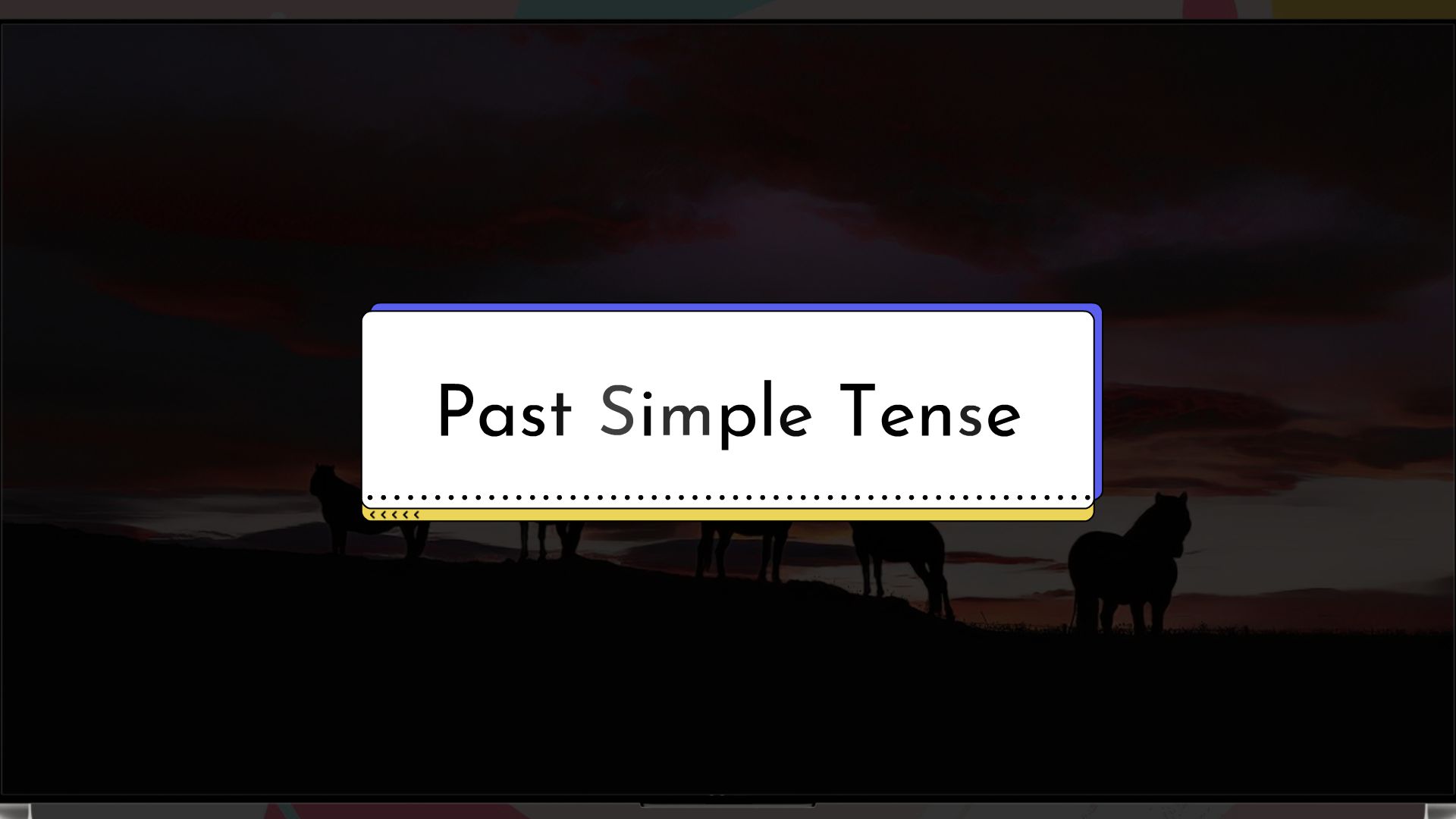 Past Simple Tense. - Animated Video By Anime_Devotee - Mango Animate