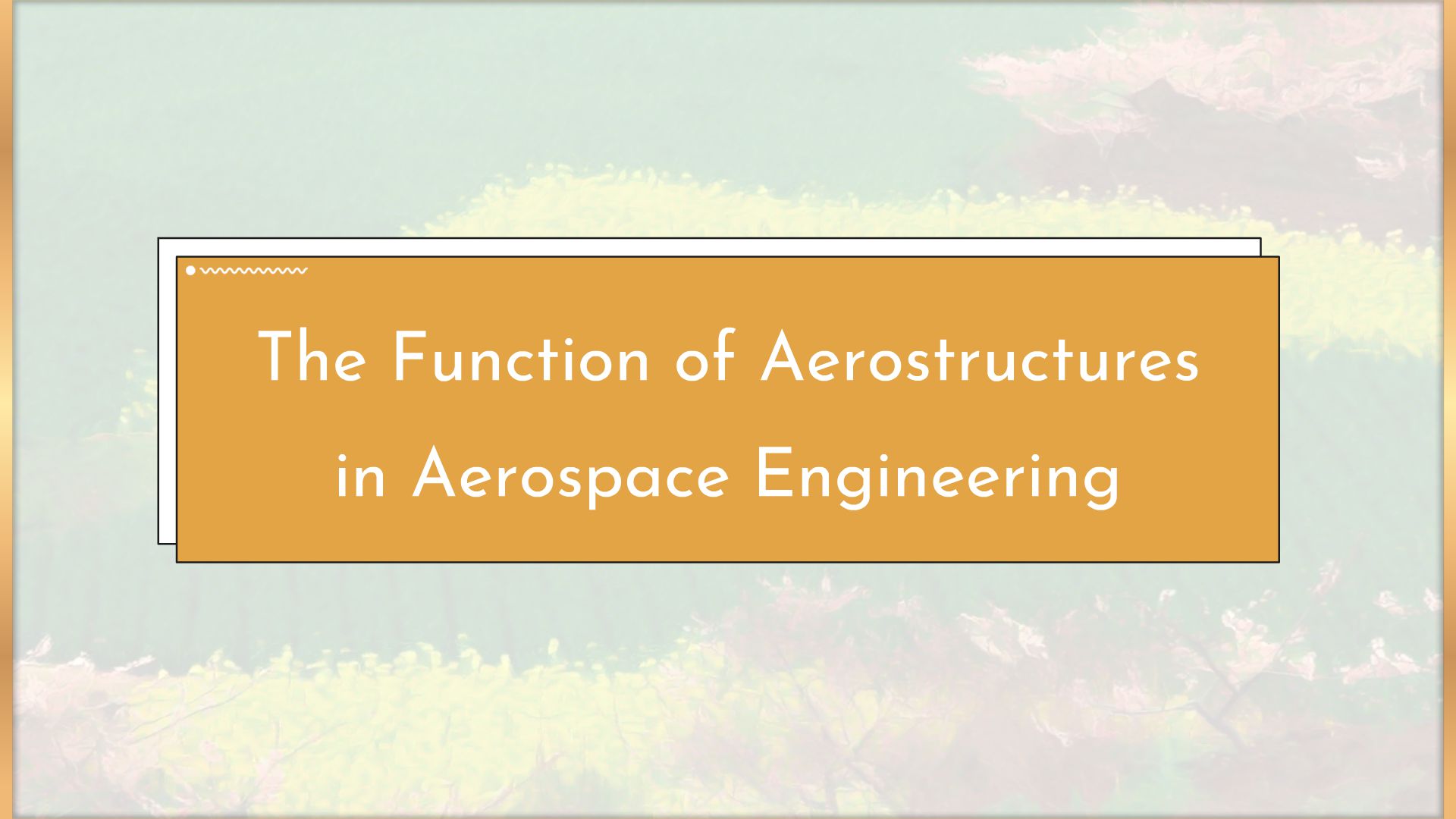 The Function of Aerostructures in Aerospace Engineering. - Animated ...