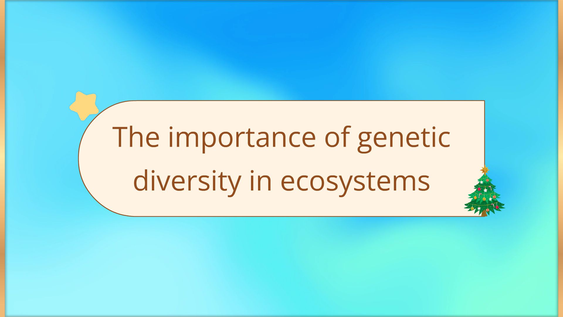 The importance of genetic diversity in ecosystems. - Animated Video By ...