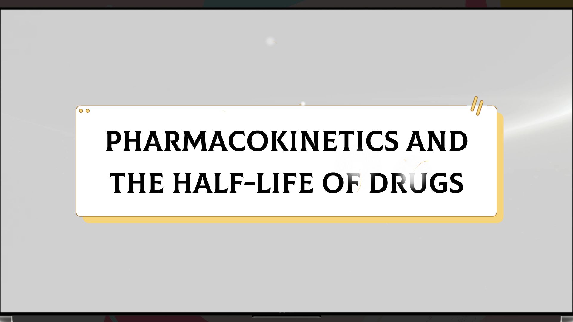 Pharmacokinetics and the half-life of drugs. - Animated Video By Digi ...