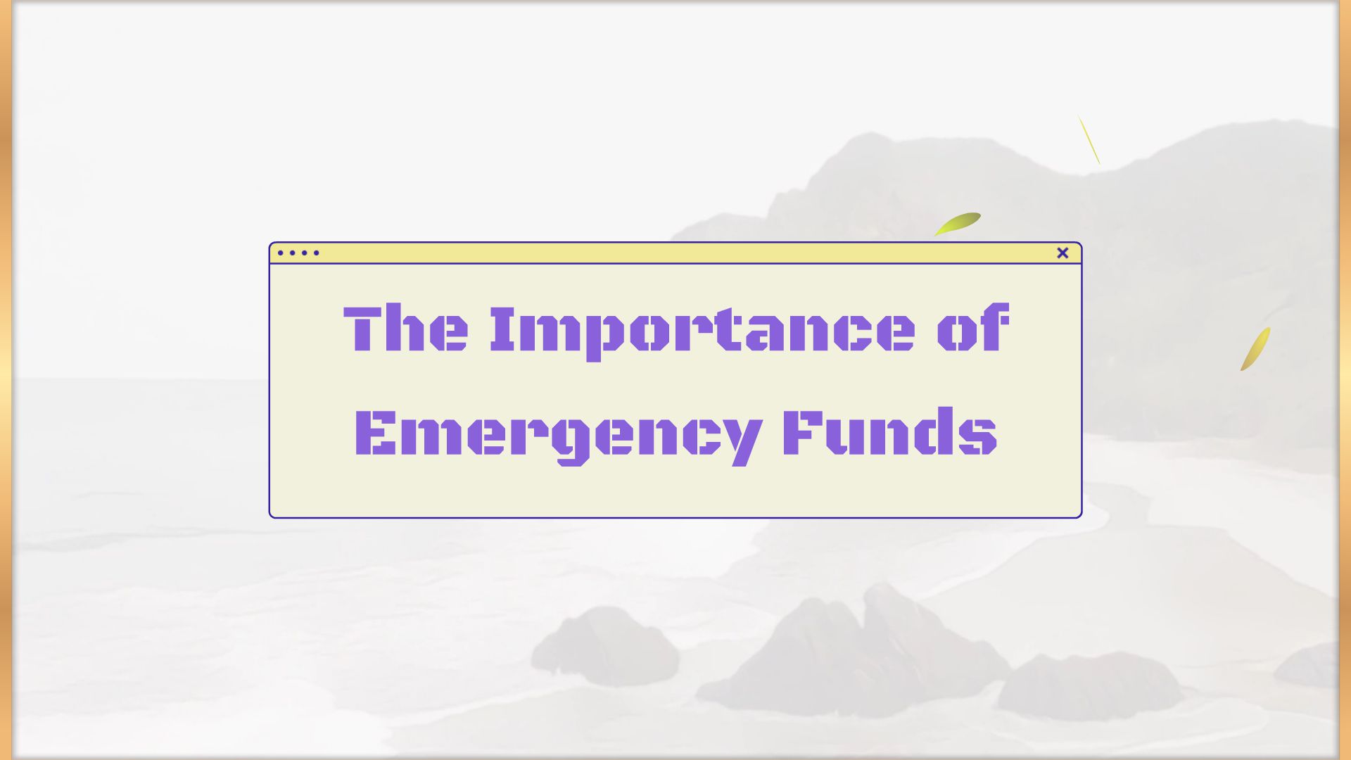 The Importance of Emergency Funds. - Animated Video By Furry_Feelgood ...