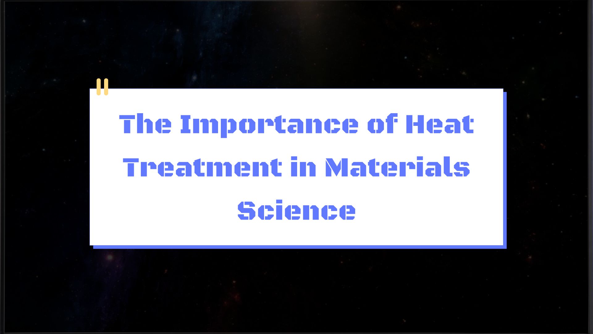 The Importance of Heat Treatment in Materials Science. - Animated Video ...