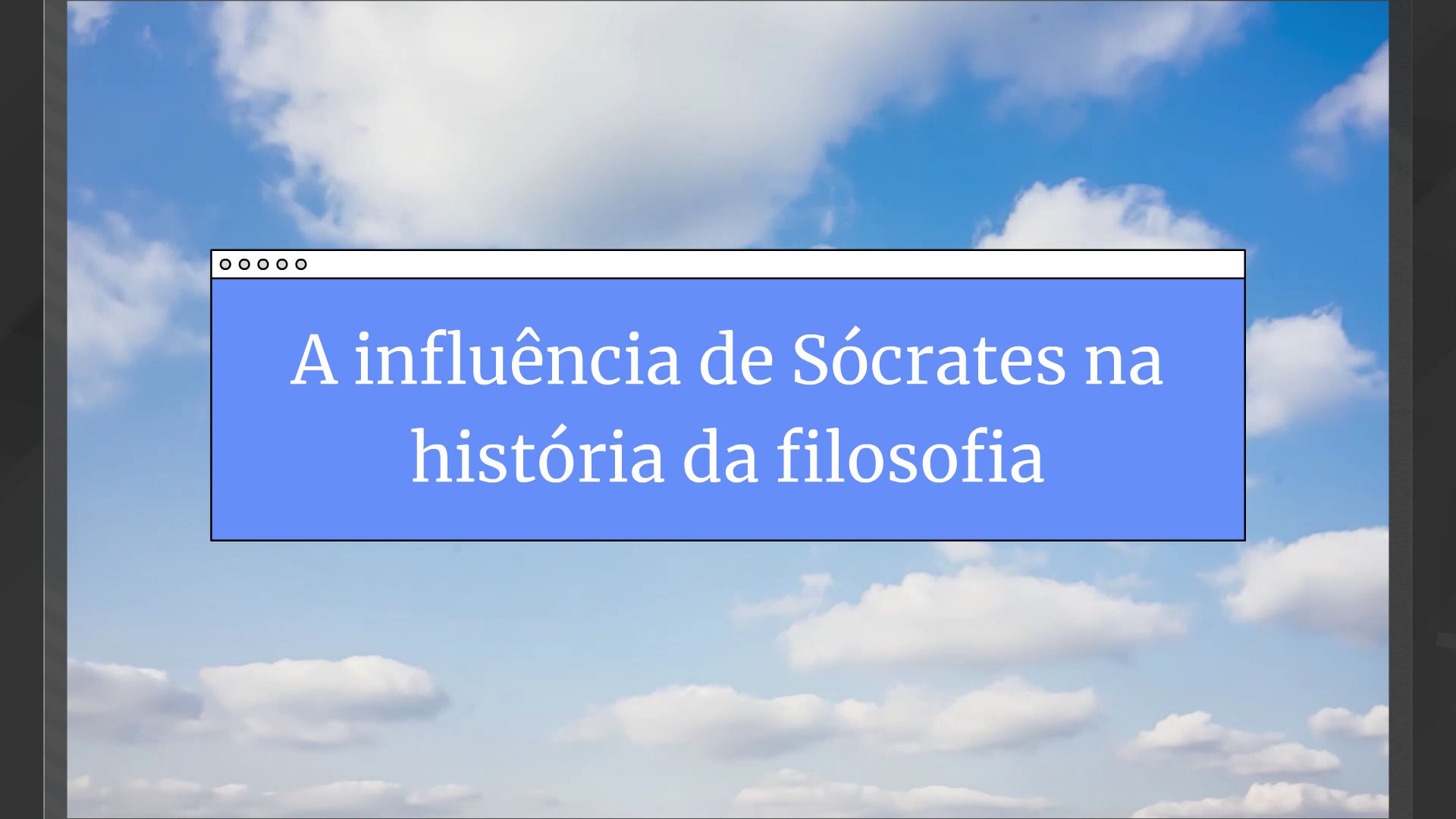 A influência de Sócrates na história da filosofia. - Animated Video By ...