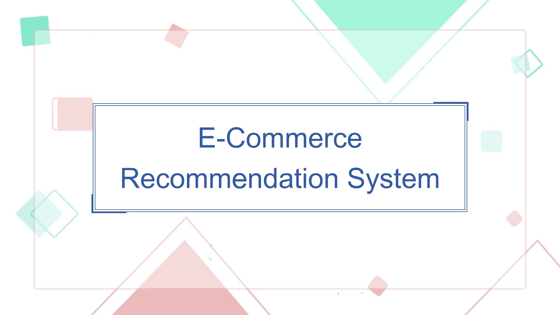 E-Commerce Recommendation System - Animated Video By st22q - Mango Animate